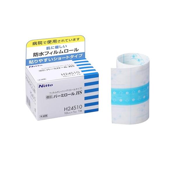 幅10cm白/長さ1m/H24S10・Size:長さ1mStyle:幅10cm・パッケージ個数:1・肌に優しい 水蒸気透過性にすぐれた、むれにくく、肌に優しい防水フィルムロールです。優肌ゲル粘着剤は、軟らかく皮膚になじみやすいので、角質層を...