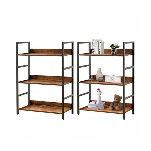インダストリアルレトロ/3段/ZWJ-DB・Color:レトロSize:3段・おしゃれな収納ラックとして最適：このオープンシェルフラックは、キッチンラックや本棚として多用途に活用可能。広い収納スペースで本・アルバム・調味料・観葉植物まで整理...