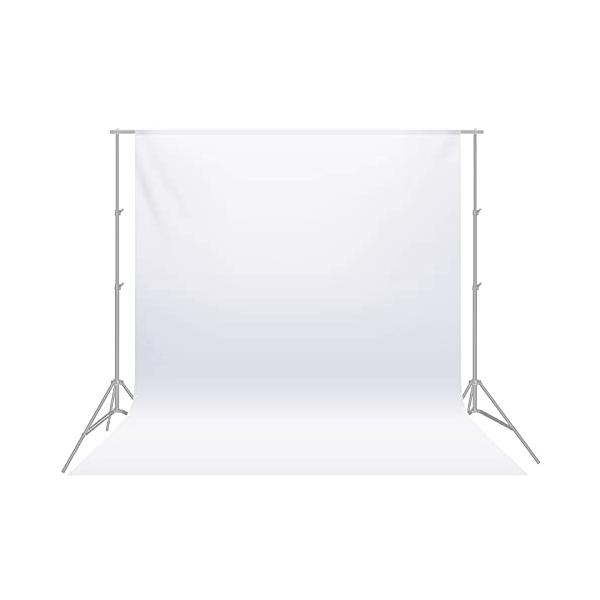 ・ホワイト 6x9FT/1.8x2.8M 10083666・・Size:6x9FT/1.8x2.8MColor:ホワイト・6 x 9FT / 1.8 x 2.8M 背景布/背景シート　写真撮影、ビデオ撮影に最適です。・ポールを通せるように袋...