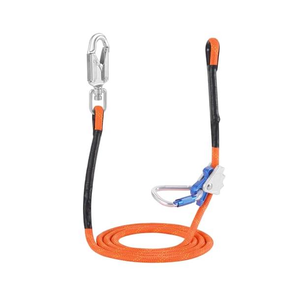 カラビナオレンジ/-/-・改良版を長くする直径：約12 mm；長さ：約 3 m；含む：スチールコア安全ロープ、固定ピン、ロープグリップ、HMS 3 ロックフック、鋼製回転バックル。・高品質の材料を使用していますこのロープは高強度ナイロンで編...