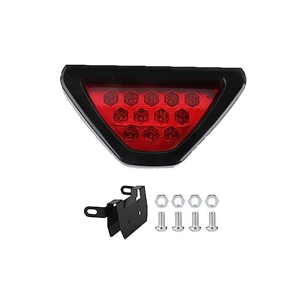 レッド/-/4570125193223・Color:レッド・バックフォグ ストップランプ 汎用 品は霧や悪天候時に効果がある汎用ストップランプとなります。バックフォグランプはＦ１の様なテールランプデザイン、尾灯に逆三角形の12連のLED発光...