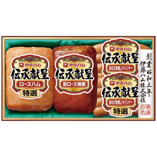 「伝統の技が息づく、心に残る贈り物。」伊藤ハム伝承献呈ギフト IG-501＜おすすめポイント＞1.特別な日を彩る贈り物に最適2.高級感あふれる美味しさを堪能3.おもてなしや手土産にぴったり伊藤ハム伝承献呈ギフト IG-501は、伊藤ハムの伝...