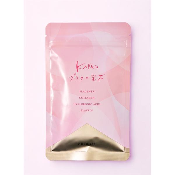 プララの宝石 62球 Gold100 高純度プラセンタエキス末 サプリメント コラーゲン ヒアルロン酸 エラスチン