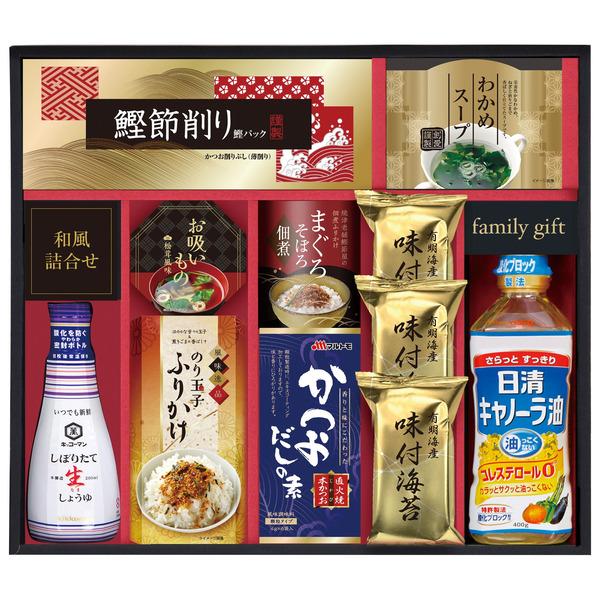 人気のキッコーマンしぼりたて生しょうゆと和の詰合せです。