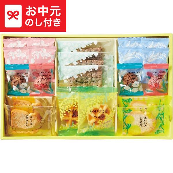 ・この商品は期間限定商品です（承り期日は08月18日まで） 大人からお子様まで幅広い世代に楽しんでいただける５種類のお菓子を詰め込んだアソートギフト。花をモチーフにした暖かみのある優しいパッケージは、感謝を伝える贈り物としてピッタリです。
