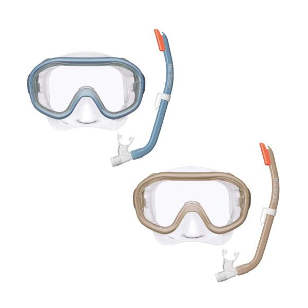 ★メーカー取り寄せ品の為、ご注文のタイミングによって在庫切れとなる場合もございます。予めご了承の上、ご注文をお願い致します。シリコーン素材で基本性能に優れた2点セットスノーケルはスライドアダプターで使い心地抜群● マスクと排水弁付きシュノー...