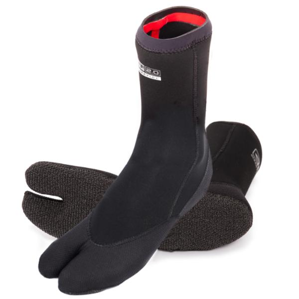 ■ 仕様・2mmネオプレンソフトサーフブーツ・W1 NEOPRENE + ULTRA 360 SUPER STRETCH NEOPRENE・GBSシステム・接着剤+すくい縫い+内部にウォーターシールドテープ・運動性の高い先割れタイプ・水の侵...