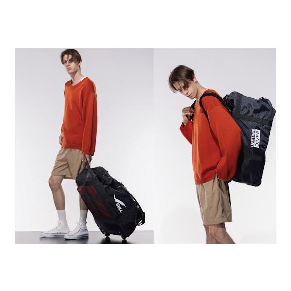 メッシュバッグ・キャリーバッグ・リュックとして使用できる3WAYバッグ容量：約85LW70×D35×H35cm