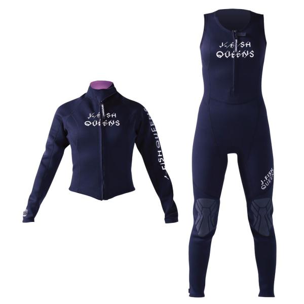 ●シンプルで着脱しやすい2ピースタイプのウェットスーツ。●ストレスのかからないショートジッパーでスムースな着脱が可能。●ニーパッドは柔軟性に優れ、軽量ながら抜群の吸収力で腰回りの負担を軽減。