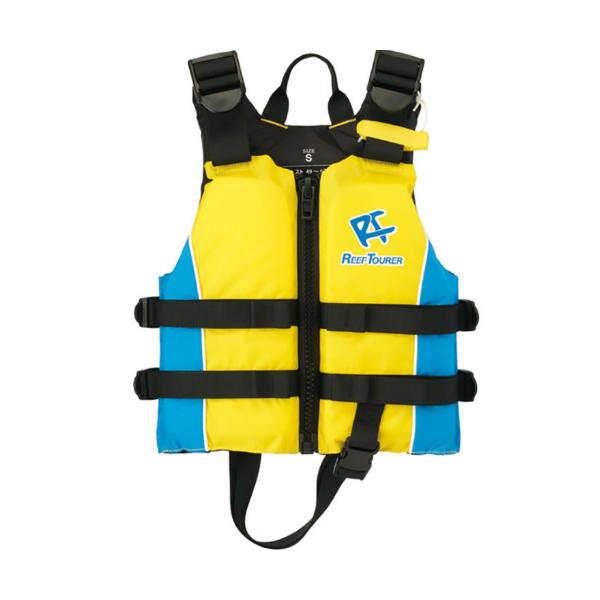 国立室戸青少年自然の家と共同開発！遠くからでも目立つカラーリング安全性を高めるために肩口に反射材を搭載緊急時のホイッスル付きRA0410Zは、シュノーケリングベストです。※救命胴衣ではありません。■本体サイズS H376×W304×D65m...