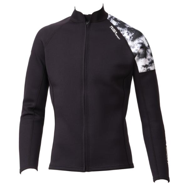 マリンスポーツの多様なシーンに対応紫外線、クラゲなどから肌を守る海での体温低下を抑えられるマリンウェア 生地：表地/裏地ナイロン100％■ 柄生地：ポリエステル100％■ 生地中層部：発泡クロロプレーンゴム■ 本体重量： M 464g／L ...