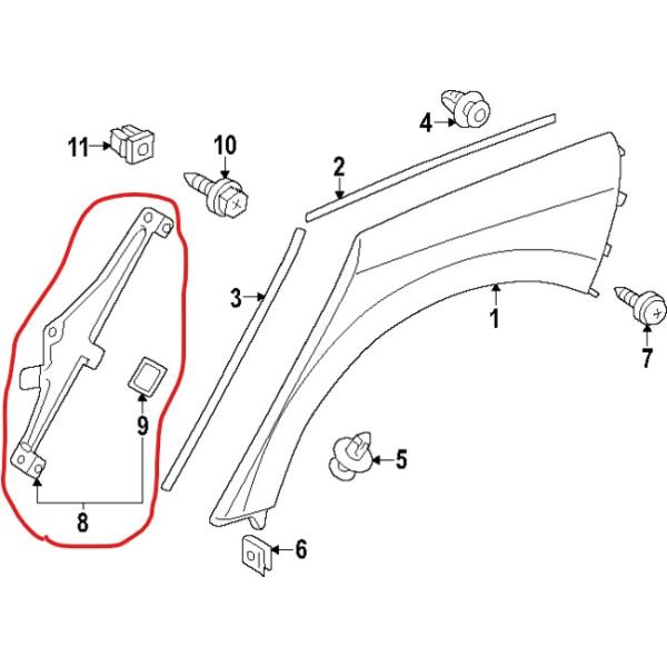 トヨタ純正新品部品になります。経年劣化リフレッシュに！新品未使用品です。GRカローラ リアドア  リテーナ クォーター オープニング 左 LHリアドアとモールディングの中間の部品です。適合車種：GRカローラ GZEA14HTOYOTA Ge...