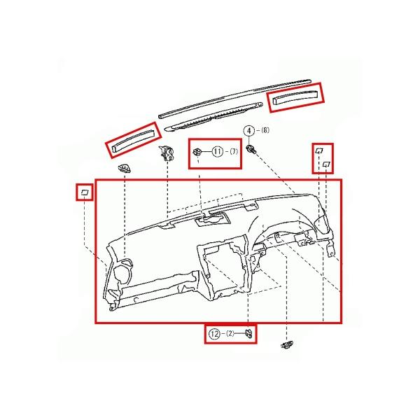 レクサス純正新品部品になります。経年劣化リフレッシュに！IS 250 350 インパネ インストルメントパネル ダッシュボード交換 後期仕様 レア新品未使用品です。適合車種：IS 250 350  爆買
