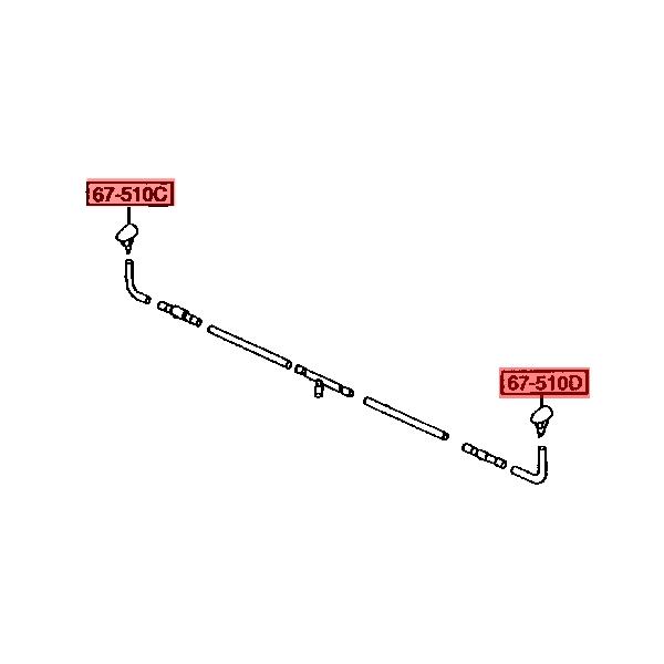 マツダ純正新品部品になります。経年劣化リフレッシュに！ウォッシャーノズル 左右セット新品未使用品です。適合車種：RX-7 FD3S  爆買
