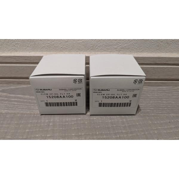 スバル純正新品部品になります。経年劣化リフレッシュに！スバル純正オイルフィルター 15208-AA100 2個セット新品未使用品です。適合車種：インプレッサ レガシィ フォレスターSubaru Genuine New Parts. Refr...