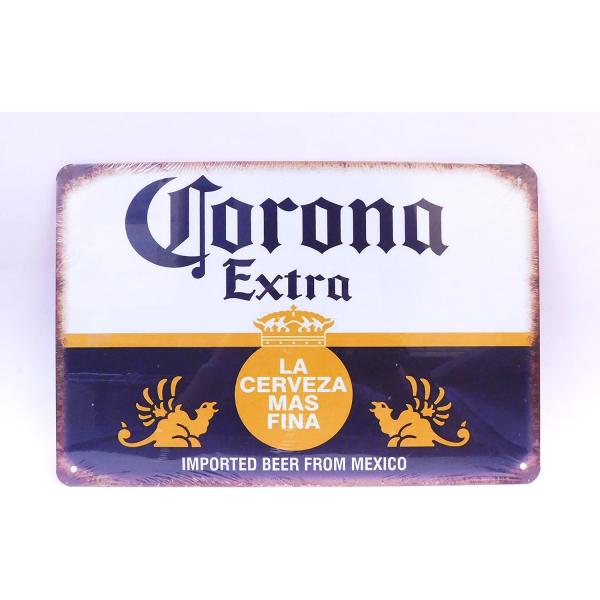 バーやカフェなどおしゃれなインテリアに最適です。四隅に穴が空いておりますので、取り付けも簡単に出来ます。※商品の特性上、若干のゆがみがある場合がございます。ご了承の上ご注文下さい。商品サイズ：横20cm×縦30cm (約A4サイズの大きさです)