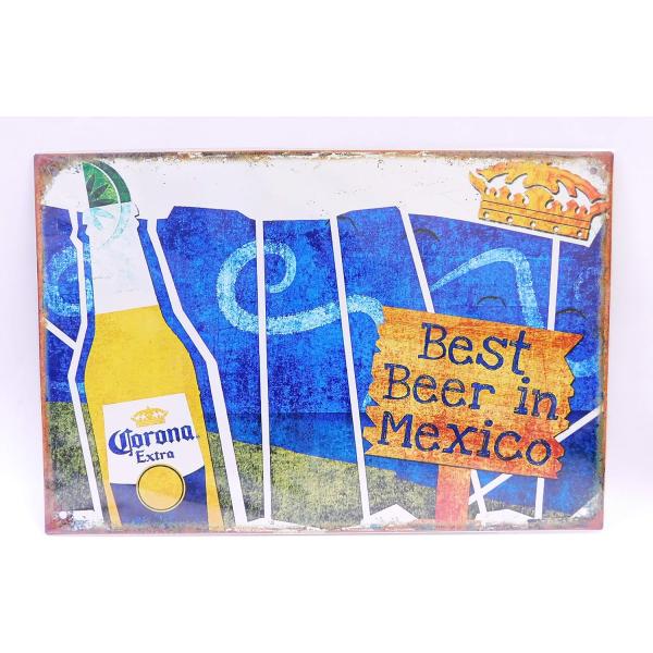 バーやカフェなどおしゃれなインテリアに最適です。四隅に穴が空いておりますので、取り付けも簡単に出来ます。※商品の特性上、若干のゆがみがある場合がございます。ご了承の上ご注文下さい。商品サイズ：横20cm×縦30cm (約A4サイズの大きさです)