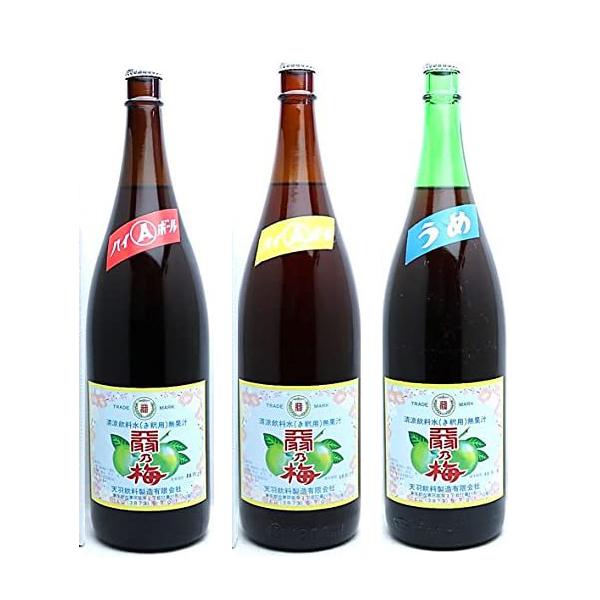 商品詳細名称 天羽の梅 赤・青・黄 3本セット容量 1800ml原材料 砂糖・酸味料・香料・着色料(黄4・赤2・青1)・保存料(安息酸化Na)種類 清涼飲料水製造元 天羽飲料製造有限会社