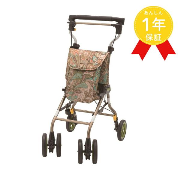 おしゃれな柄にこだわった日本製のコンパクトタイプのシルバーカーです。これまでのシルバーカーの常識を覆す洗練されたデザイン。よそ行きの日にも使えるので、遠出するのが楽しくなるかも。■日本製■小さくても安心して座れます。■体に合わせて、ハンドル...