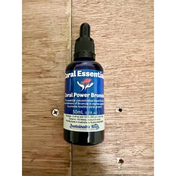 Coral　Power　Bromideは50,000ｐｐｍの液体臭化ナトリウム添加剤です。天然海水中の臭素は65ｐｐｍ程度です。高度な水槽の管理をしたい場合は、水槽内の要求値をチェックするために定期的に濃度測定を行うことおすすめします。使用...