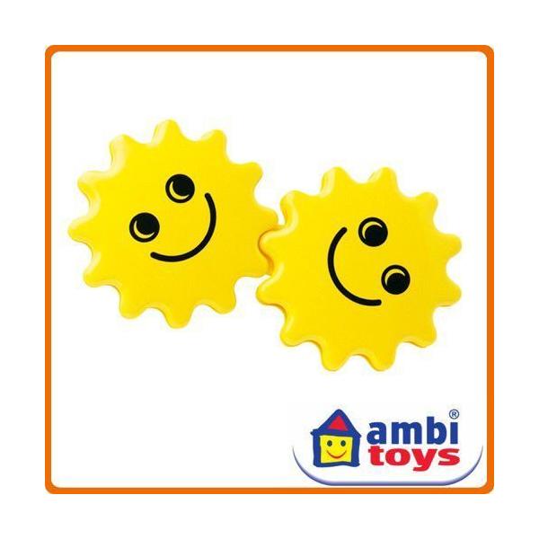 ★こちらの商品は色の組み合わせが画像と異なる場合がございます。色の相違による返品、交換はでき兼ねますので、予めご了承くださいませ。●アンビトーイ 「ツインラトル」は にこにこスマイルの噛みあう２つのお日様が一緒にクルクルまわる 可愛いふたご...