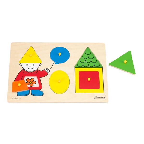 ●指先あそび、パズルあそびの入口として欠かせないピックアップパズル。中でも「ファーストシェイプパズル」は、かたちの認識を促すのに最適な木製のパズルです。各ピースは 正しい形の認識を促すよう、正確につくられています。各ピースを上手につまむこと...