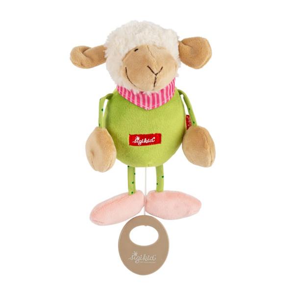 ●布製のおもちゃ sigikid シギキッド ベビーオルゴール ヒツジは、デリケートな赤ちゃんの肌にも安心な優しい布地で作られたひつじさんのヌイグルミの形をしたベビートイ 赤ちゃんのぬいぐるみオルゴールです。生まれて間もないあかちゃんの聴覚...