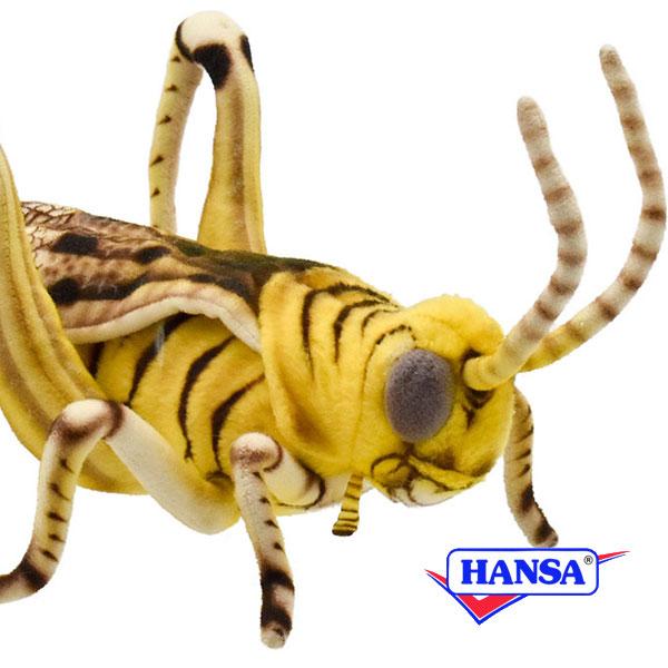 ●hansa社が制作したINSECT（昆虫）シリーズの 砂漠地帯に生息する群生相のバッタ サバクトビバッタ（ばった）のぬいぐるみです。HANSA（ハンサ）のヌイグルミは野生動物や海洋生物、恐竜にいたるまでありあらゆる生き物をリアルに再現。1...
