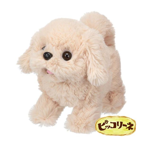 ●イワヤ製玩具 ピッコリーネ レトリバーは、フサフサの毛並みが特徴の しっぽフリフリの動きがかわいい ペット感覚で楽しめる仔犬の電動動物です。歩いて鳴いて尻尾をかわいらしく振って伏せができる、かわいいレトリバー ワンちゃんの動くぬいぐるみで...