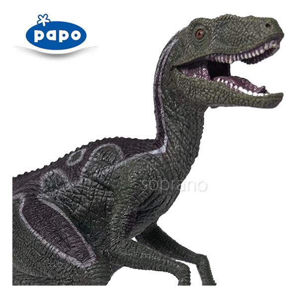 ●フランスのPapo社が製作したDINOSAURS（恐竜）シリーズのベロキラプトルのフィギアです。パポは、1983年にフランスで発売されて以来 数多くのシリーズが誕生し続けています。PAPOの最大の特徴は、1品1品ハンドペイント（手描き）に...