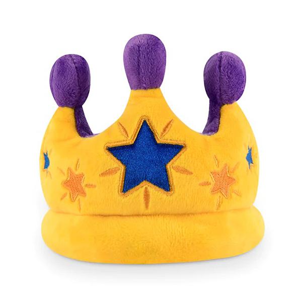 ●PLAY プレイの 「Party Time（パーティータイム）」 王冠のぬいぐるみ クラウンは、ワンちゃんが思いっきりかじりついても、カロリーやお口周りのベタベタを気にしなくて大丈夫なペット用布製おもちゃ プラッシュトイシリーズです。ベロ...