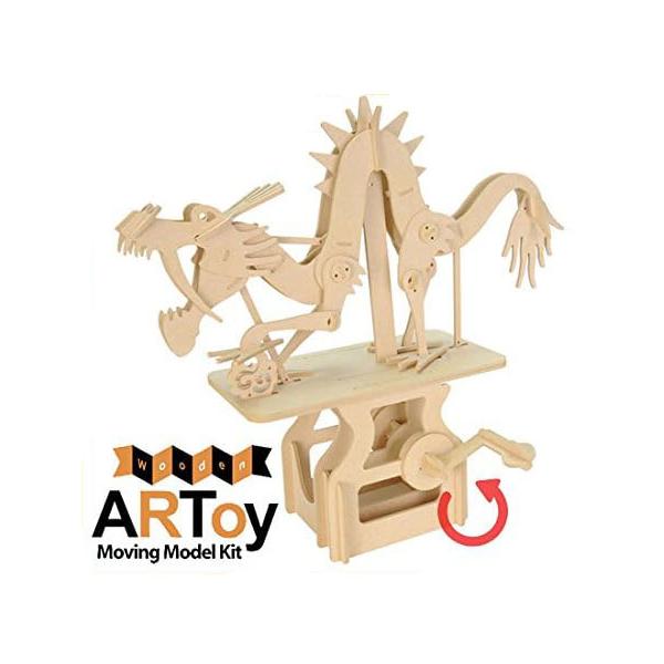 ●アートイ artoy はイギリスのオートマタ（からくり人形）デザイナー、キースニューステッド（Keith Newstead）氏デザインの組立式カラクリおもちゃを作ることが出来る木製工作キットです。からくり模型 ARToyには3D立体造形と...