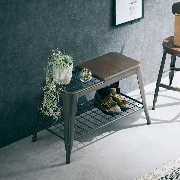 【発売日：2021年01月06日】＜商品詳細＞■商品内容アンブレラスタンド…1台■サイズ約W79cm x D40cm x H44.5cm（梱包サイズ：約W80.5cm x D41.5cm x H46cm）■材質スチール、エルム無垢材■塗装粉...