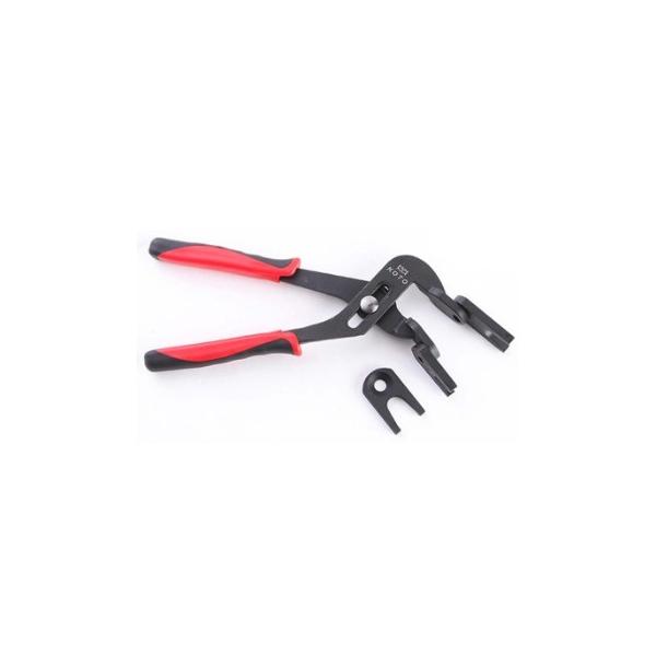 KOTO　ABC-0616　エアーチューブプライヤー　新品プライヤータイプで固着したチューブも簡単にはずれ、さらにテーパー形状の爪を変える事で各サイズのチューブの抜き取りが可能ですエアーチューブ適応サイズ（外径）：6〜16ｍｍ/開口：10〜...