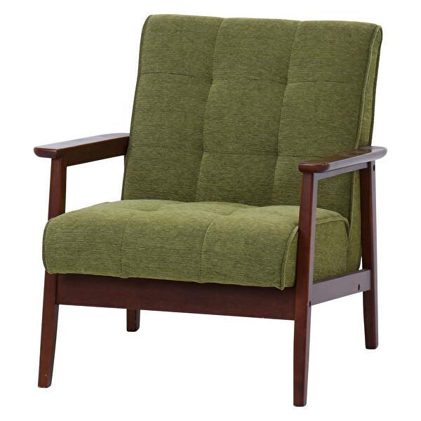 【サイズ】W650×D730×H700 SH380 (mm)【材質】構造部材：天然木張り材：ポリエステル100％クッション材：ウェービングベルト／ウレタンフォーム背面：ウレタンフォーム脚部：天然木（ラバーウッド）【重量】7.0 kg