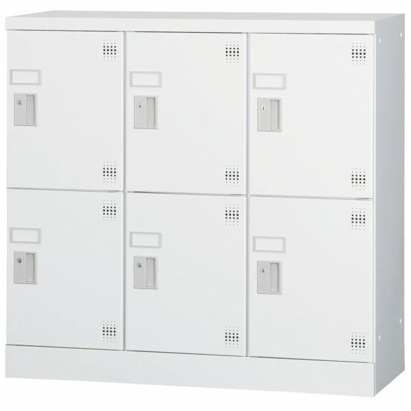 外寸:W900×D380×H880(mm)材質：スチール質量:25.5kgカラー:ホワイトグレー付属品:スチール棚【関連キーワード】ロッカー ろっかー スチールロッカー すちーるろっかー スチール製ロッカー オフィス家具 オフィス収納 シン...