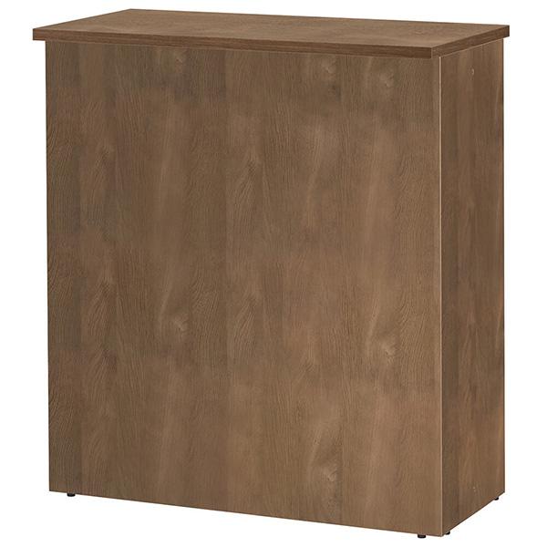 【特徴】■　Jシリーズの受付用ハイカウンターです。■　天板表面にはキズのつきにくい低圧メラミンを使用しています。■　内側はオープンで、別売りの棚板を4枚まで取り付けできます。※　RFHC-900DMのメラミン変更後継品です。（ウォルナットA...