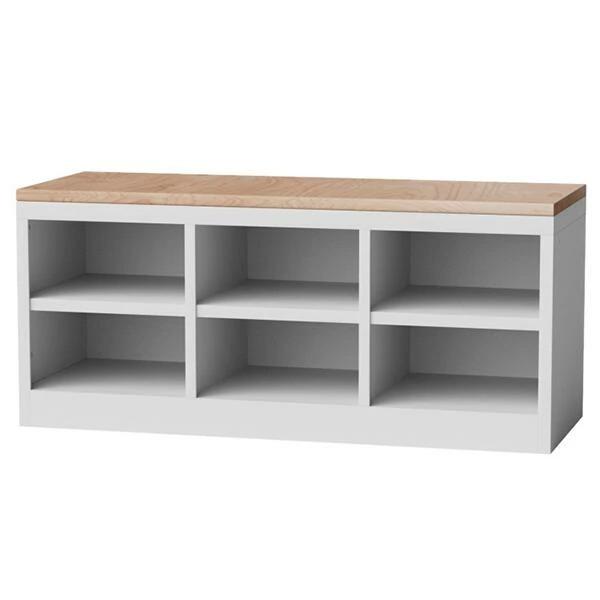 【特徴】■　シューズボックスを兼ね備えたベンチ。(下段オープンタイプ4段に取付可能。)■　ゆっくり座って着替えるスペースがあることで居心地の良い空間となりコミュニケーションの活性化につながります。■　単体としてもご利用いただけます。■　国内...