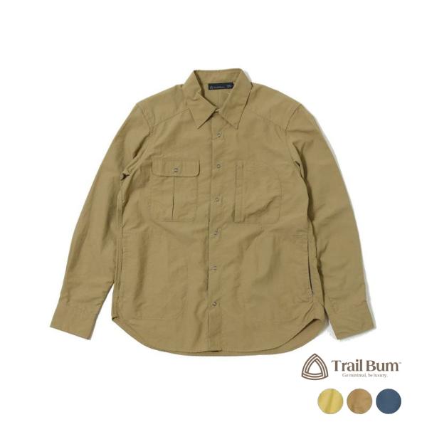 【ブランド】Trail Bum / トレイルバム【商品名】ニティーグリティー シャツNITTY GRITTY SHIRT■ミニマリストにピッタリなシャツ。軽量でハリのあるナイロン素材のシャツは、まるでジャケットの様にに収納力を持った多彩なポ...
