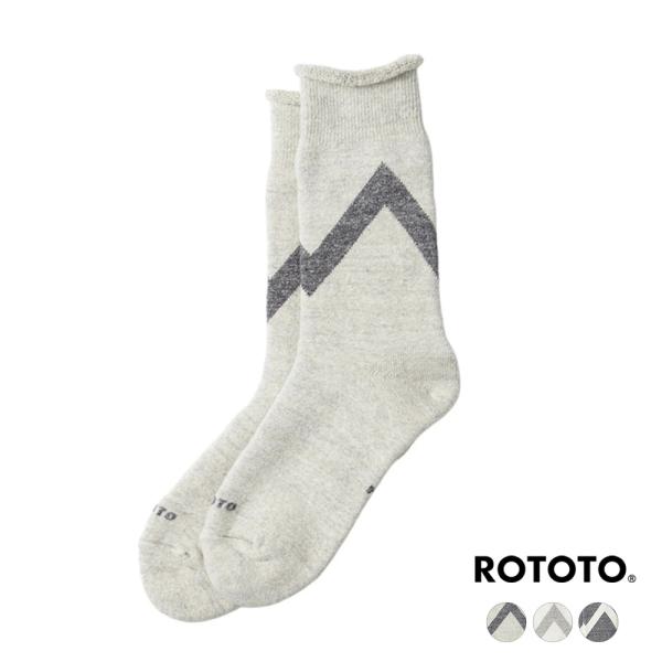 【ブランド】RoToTo / ロトト【商品名】ラフィースウェットソックス "ジグザグ"RAFFY SWEAT SOCKS "ZIG ZAG"■ソフトなパイル編みのコットンソックス。ヴィンテージスウェットの風合いを参考に、国内の紡績工場で50...