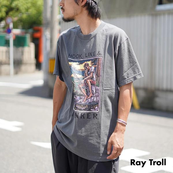 【ブランド】RAY TROLL / レイ・トロール【商品名】フックラインアンドシンカー TシャツHOOK LINE AND THINKER T-SHIRT■ヴィンテージ界隈でも名の知れたレイ・トロール。彼の独特な感性から生み出されたアートワ...