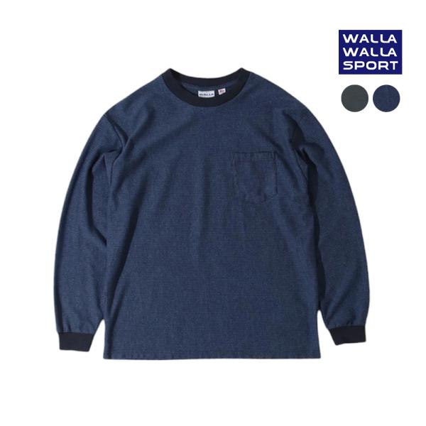 【ブランド】WALLA WALLA SPORT / ワラワラスポーツ【商品名】USメイド ジャカードストライプポケットティーUS MADE JACQUARD ST POCKET TEE■アメリカ製のジャカード織の生地を採用。織り柄で表現され...