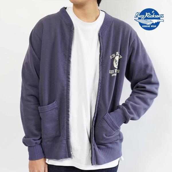 【ブランド】BUZZ RICKSON'S / バズリクソンズ【商品名】セットイン ジップスウェットシャツ "USアーミー エアフォース"SET-IN ZIP SWEAT SHIRT "U.S. ARMY AIR FORCES"■フルジップデ...