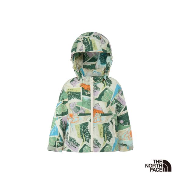 B NOVELTY COMPACT JACKETベビーノベルティコンパクトジャケット軽量で丈夫な生地にはっ水加工を施した、THE NORTH FACE定番のウインドブレーカーのベビーモデル・1970年代風ポストカードのイラストを全体にあしら...