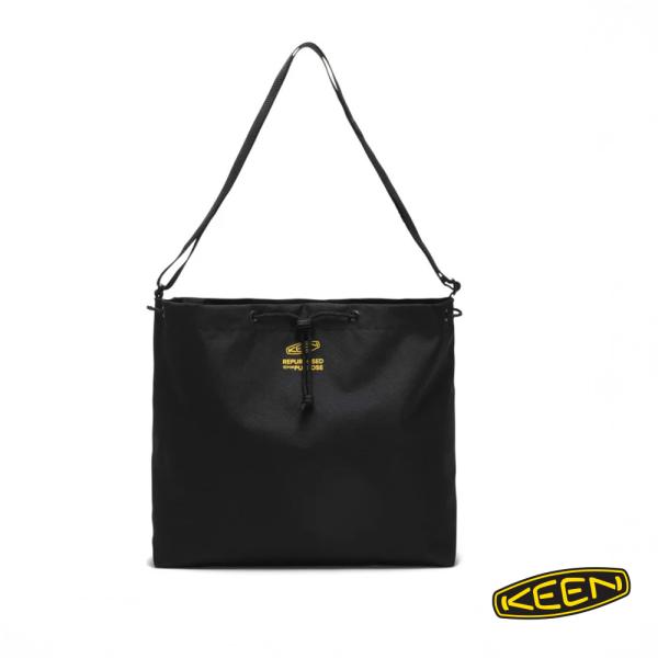 HARVEST 2WAY TOTE BLACK/BLACKハーベスト ツーウェイ トートシューレースを絞ることで巾着型にもなる2WAYトート『REPURPOSED FOR PURPOSE』 ?場に残る廃材を有効活?しアップサイクルしたHAR...