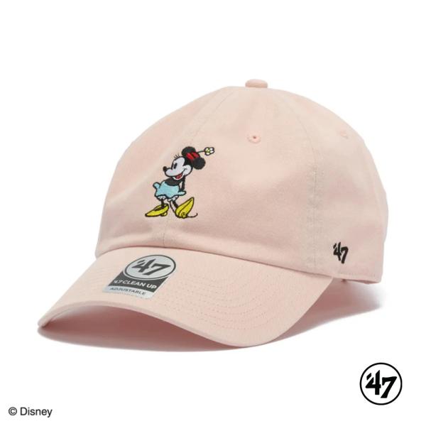47 クリーンナップ Disney ミニーマウス ピンクもっともアイコニックなミニーのスタンドポーズをミニサイズで刺繍したコレクション。'47CLEAN UPは、柔らかいクラウンとカーブしたバイザーの定番シルエットのアジャスタブルキャップ。...