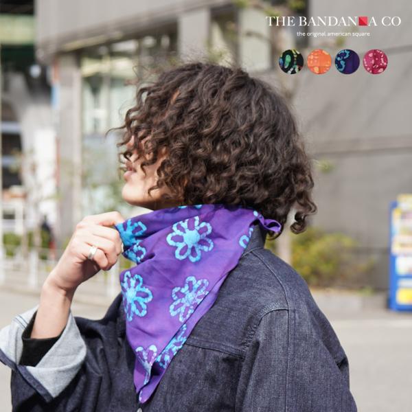 BATIK BANDANNAバティックバンダナろうけつ染めとタイダイ染めによりバティック柄を表現した、個々の色合いが魅力のバンダナ。同じ色、同じパターンでも一枚一枚それぞれに表情の違う、染め職人の手作業から生まれる個性的な仕上がりが特徴です...