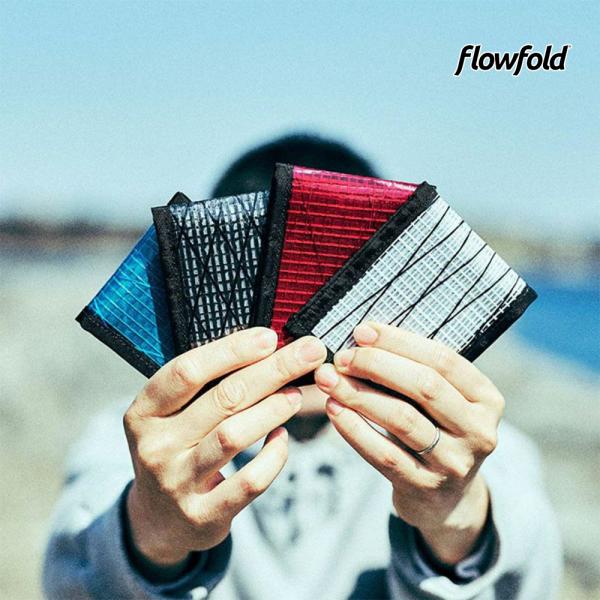 【ブランド】Flowfold / フローフォールド【商品名】RSヴァンガード - バイフォールドウォレットRecycled Sailcloth Vanguard-Bifold Wallet■驚くほどスリムなウォレット。カードサイズのポケット...