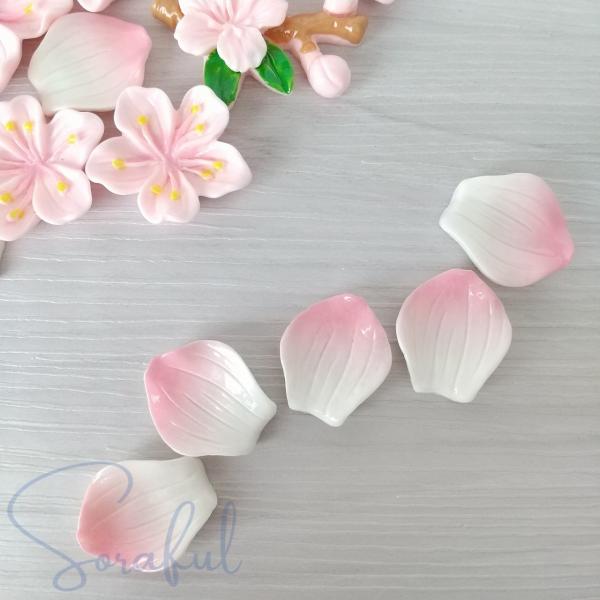 デコパーツ 桜シリーズ 桜の花びら 5個 貼付けパーツ D-0629-petal