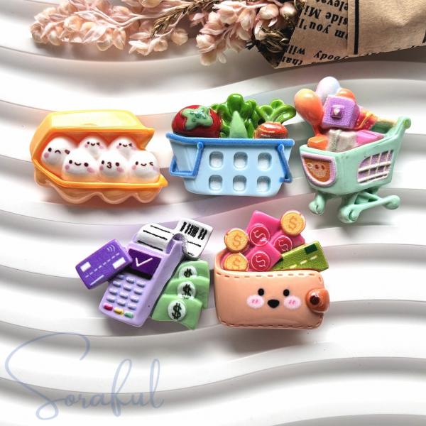 デコパーツ スーパーマーケットでお買い物 5種セット
